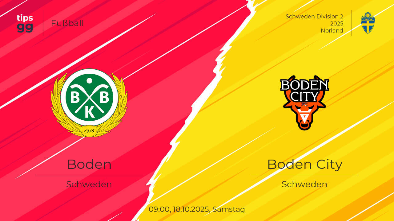 Boden – Boden City Live-Ergebnis 18.10.2025 - heute Spielergebnisse ...