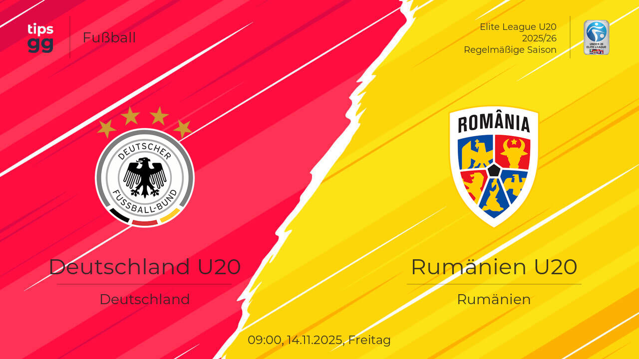 Deutschland U20 – Rumänien U20 Live-Ergebnis 14.11.2025 - heute ...