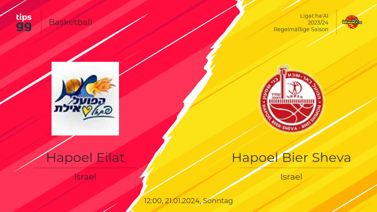 Hapoel Eilat gegen Hapoel Bier Sheva am 21.01.2024 – Wett Tipps ...
