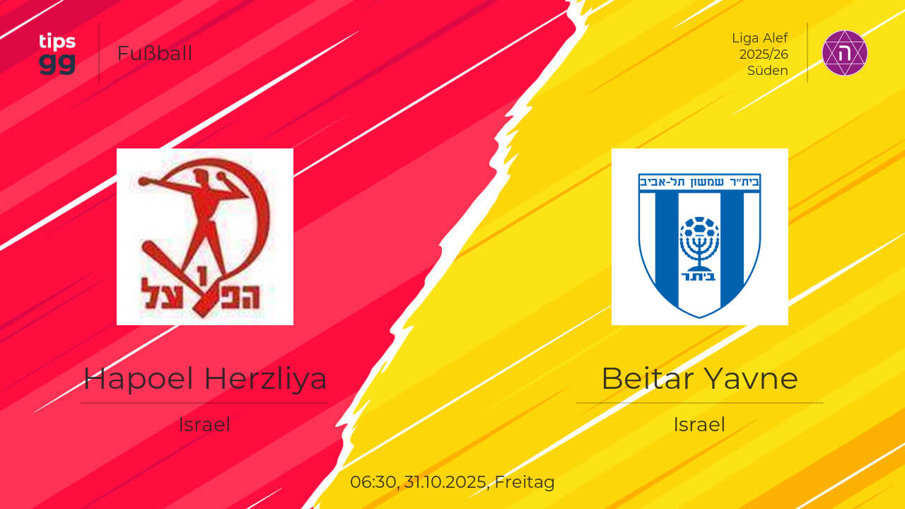 Hapoel Herzliya – Beitar Yavne Live-Ergebnis 01.11.2025 - heute ...