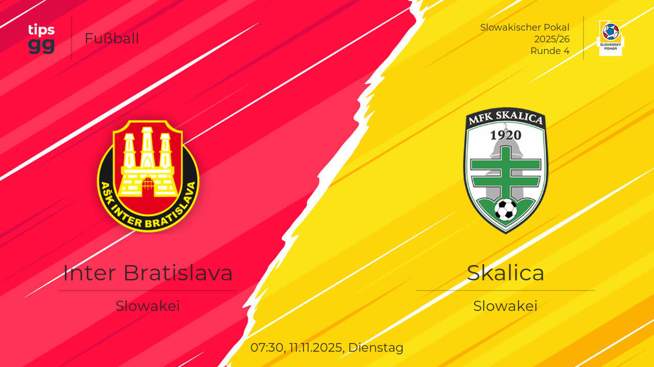 Inter Bratislava – Skalica am 11.11.2025 – Live-Streams und ...