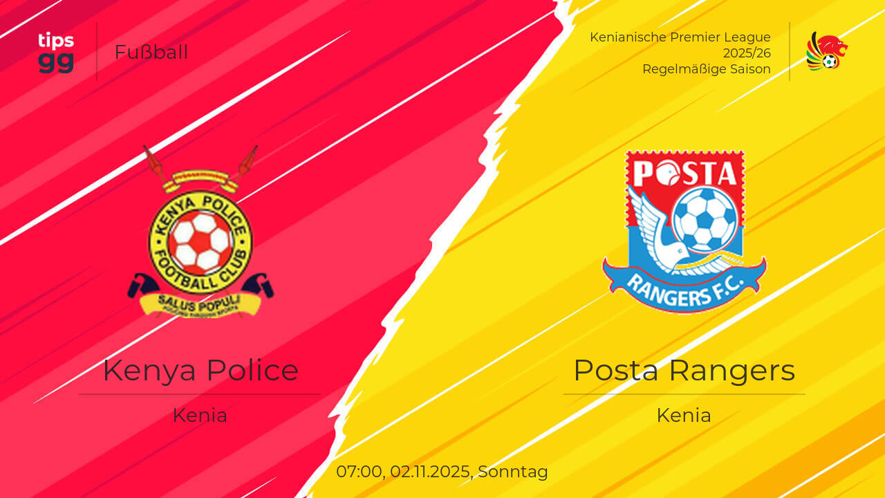 Kenya Police – Posta Rangers am 02.11.2025 – Live-Streams und ...