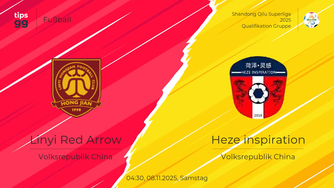 Linyi Red Arrow – Heze inspiration Live-Ergebnis 08.11.2025 - heute ...