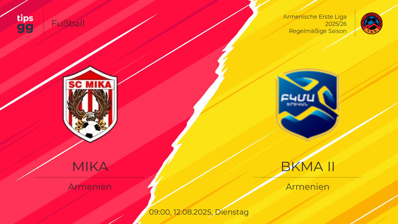 MIKA – BKMA II Live-Ergebnis 12.08.2025 - heute Spielergebnisse | Tips.GG