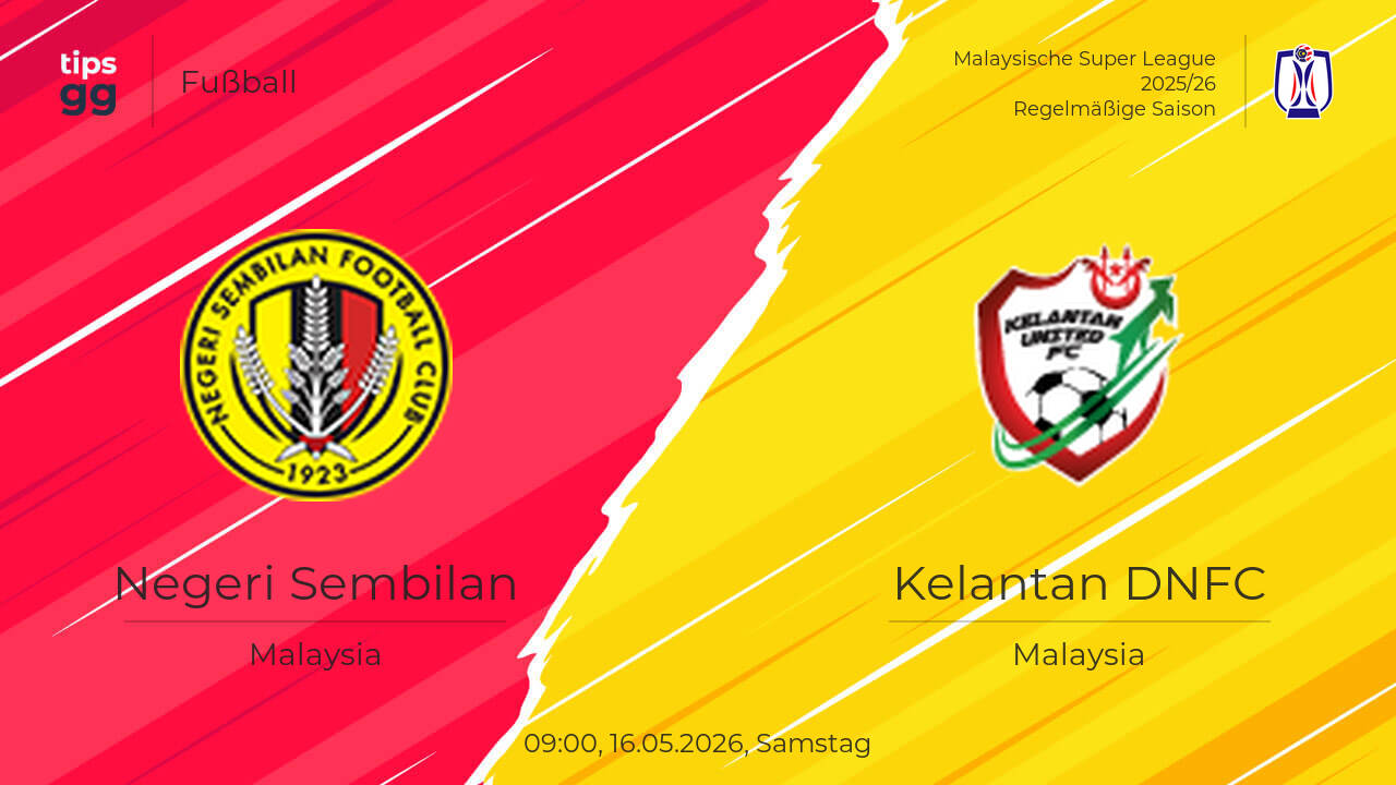 Negeri Sembilan – Kelantan DNFC Live-Ergebnis 16.05.2026 - heute ...