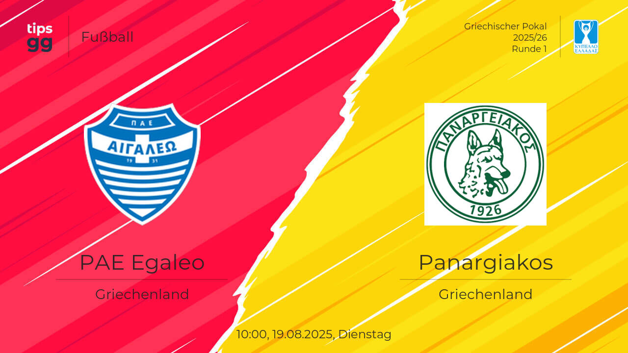 PAE Egaleo – Panargiakos Live-Ergebnis 19.08.2025 - heute ...