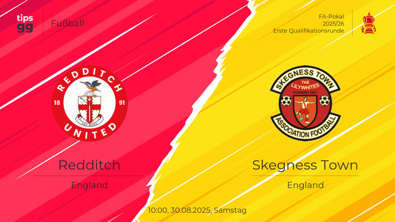 Redditch – Skegness Town Live-Ergebnis 30.08.2025 - heute ...