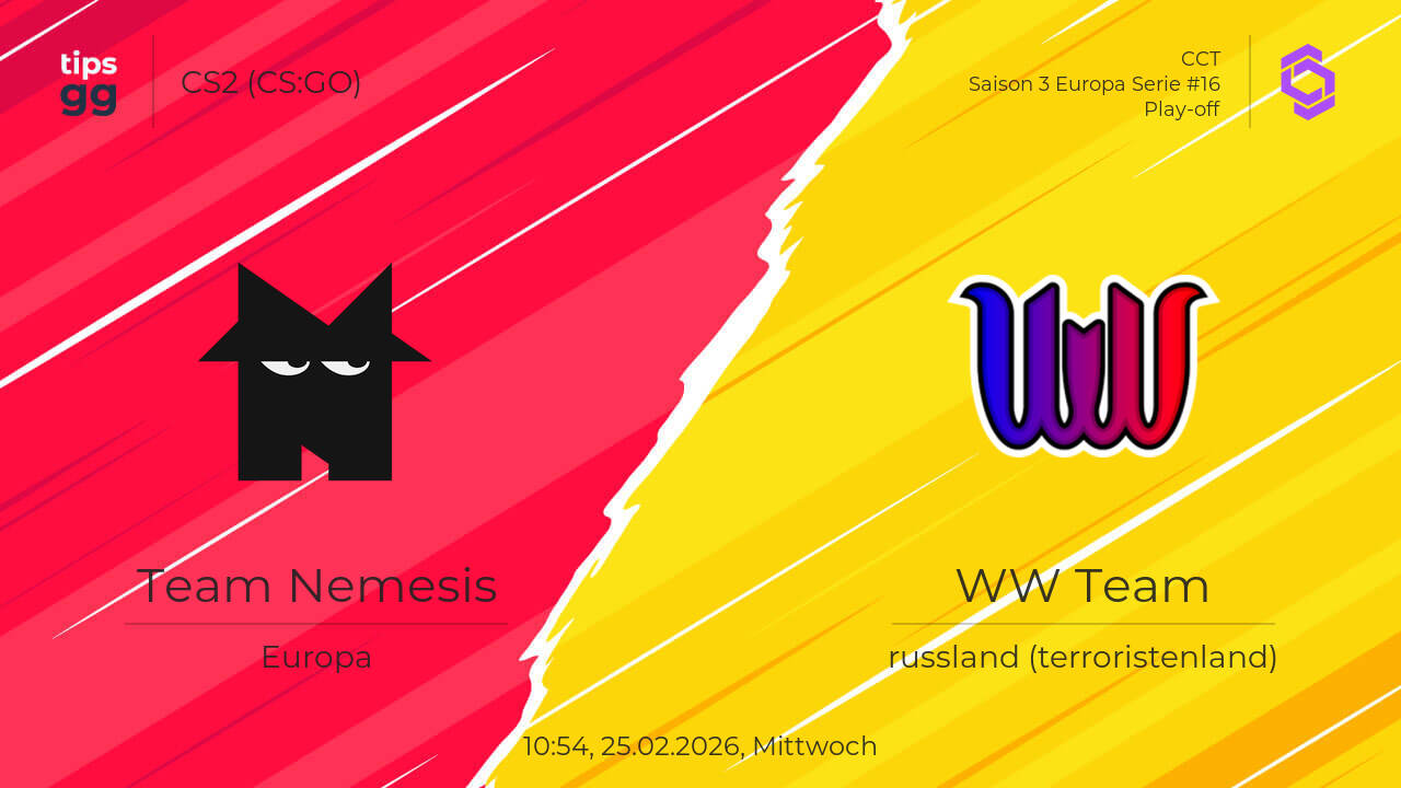 Team Nemesis gegen WW Team am 25.02.2026 – Wett Tipps | CS2 (CS:GO ...