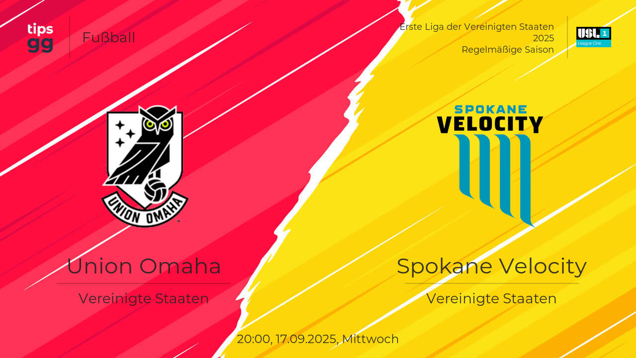 Union Omaha – Spokane Velocity Live-Ergebnis 18.09.2025 - heute ...