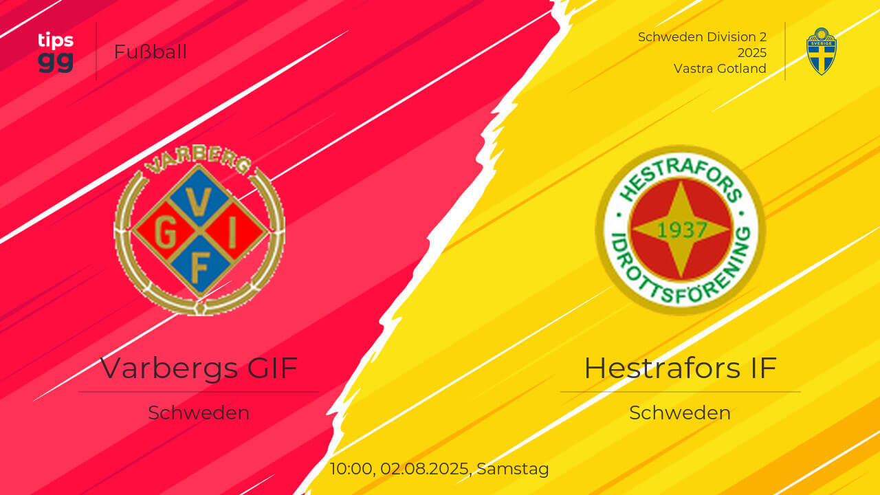 Varbergs GIF – Hestrafors IF Tipp & Prognose am 02.08.2025 | Fußball ...