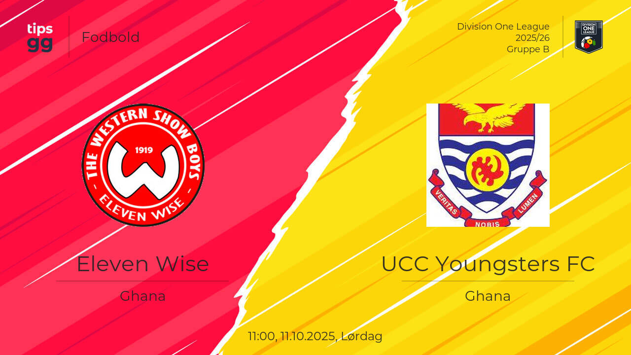Eleven Wise – UCC Youngsters FC live resultater 11.10.2025 - dagens ...
