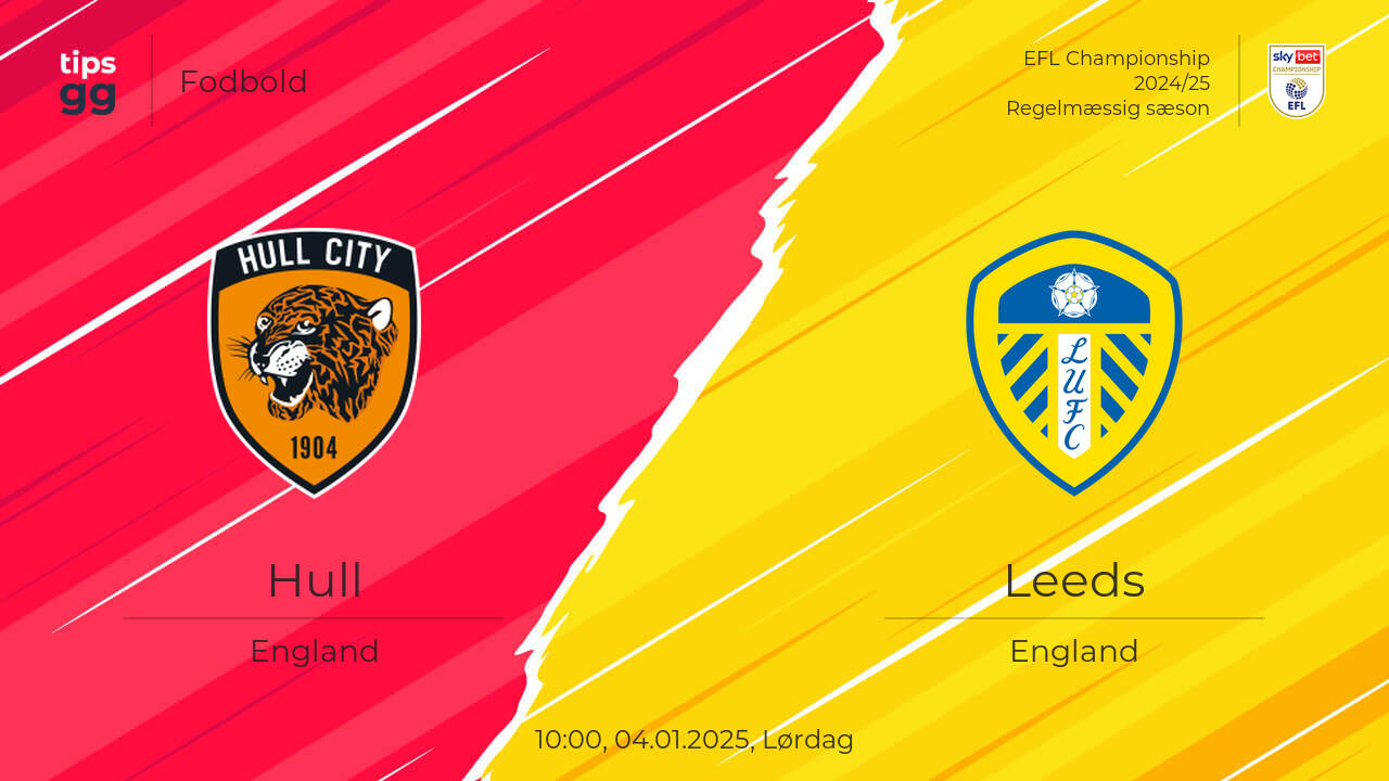 Hull vs Leeds 04.01.2025 – Kampforudsigelser | Fodbold | Tips.GG