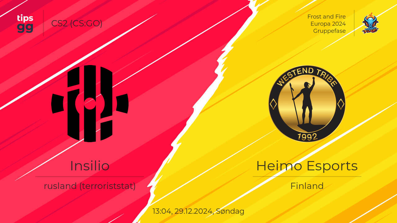 Insilio vs Heimo Esports 29.12.2024 – Kampforudsigelser | CS2 (CS:GO ...
