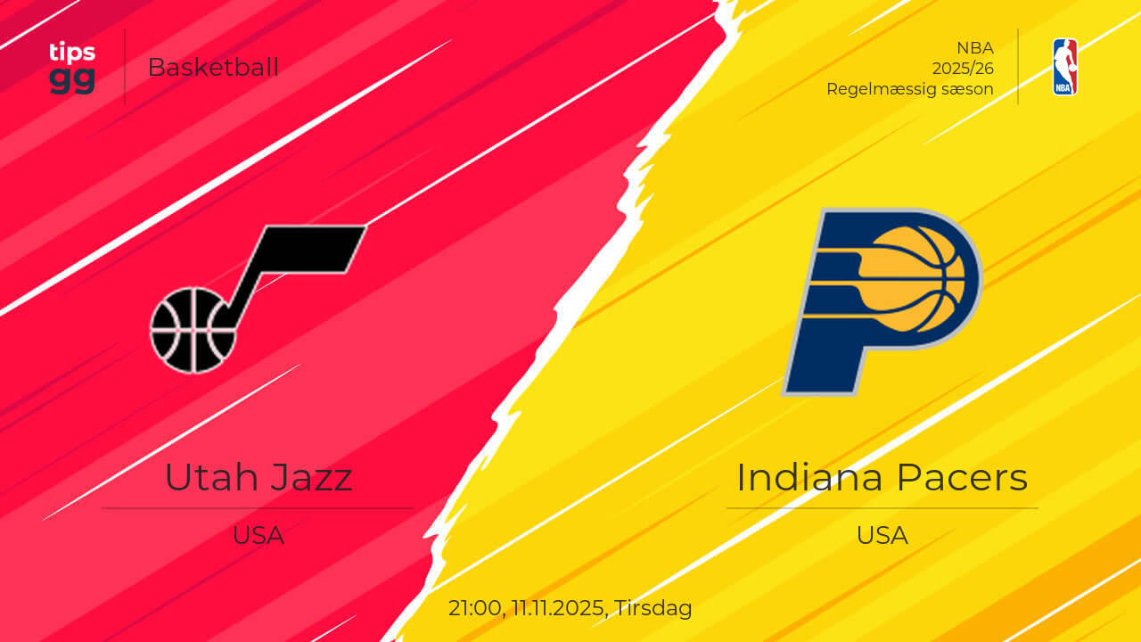 Utah Jazz vs Indiana Pacers 12.11.2025 – Kampforudsigelser | Basketball ...