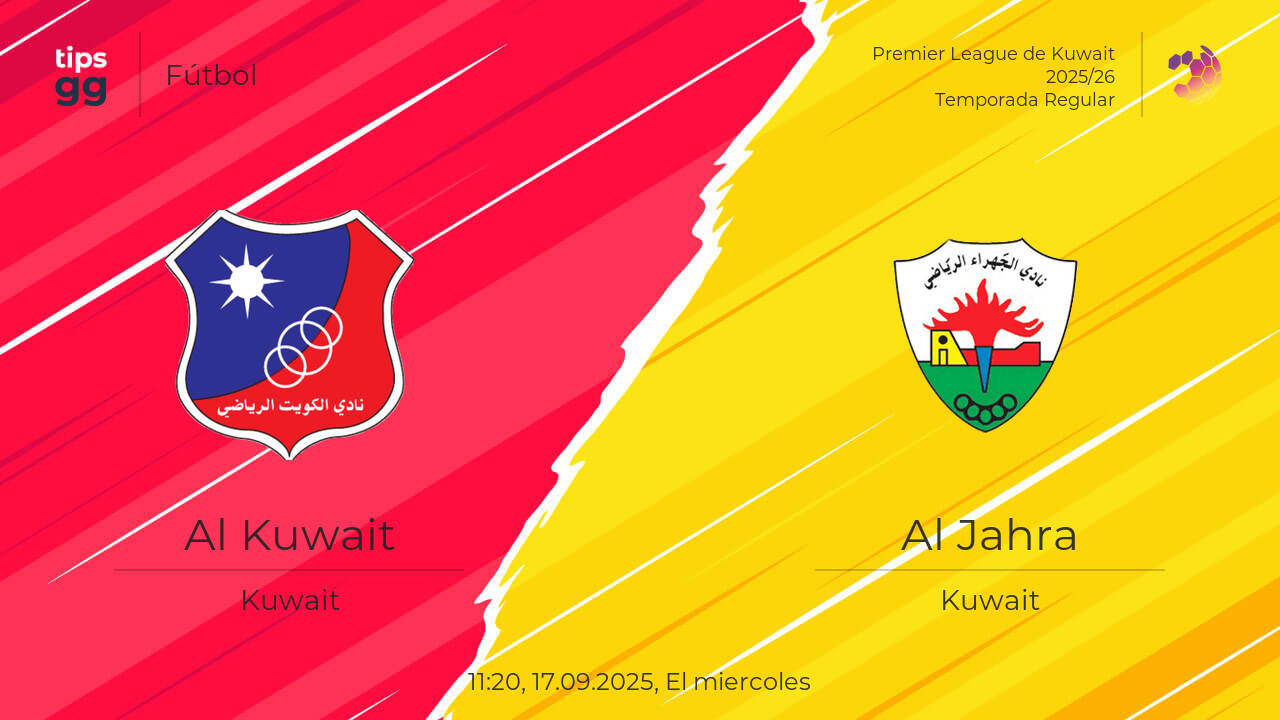 Al Kuwait vs Al Jahra Pronóstico el 17.09.2025 | Fútbol | Tips.GG