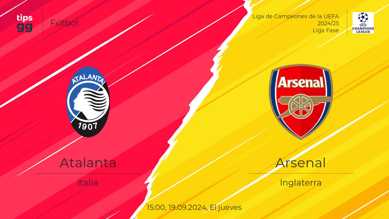 Atalanta vs Arsenal Pronóstico el 19.09.2024 | Fútbol | Tips.GG