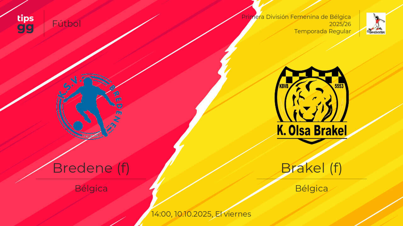 Bredene (f) – Brakel (f) marcador en vivo 10.10.2025 - resultados ...