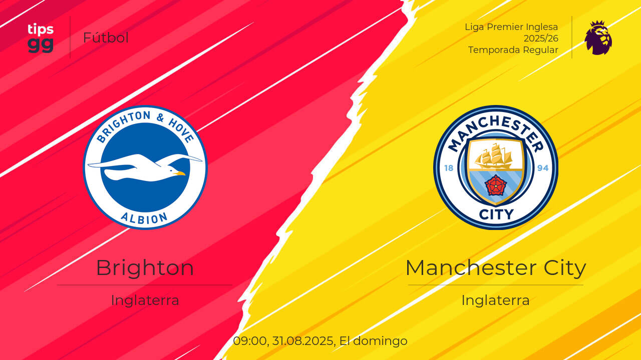 Brighton vs Manchester City Pronóstico el 31.08.2025 | Fútbol | Tips.GG