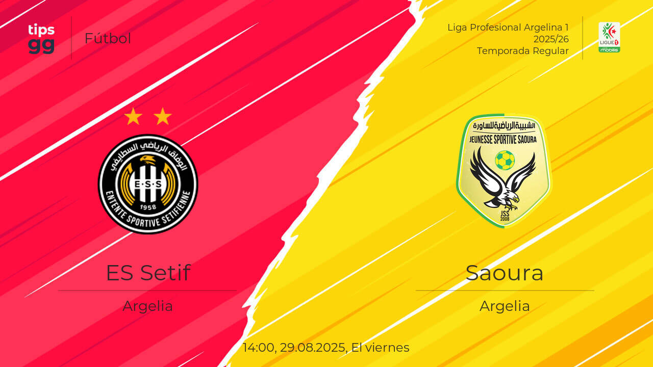 ES Setif – Saoura marcador en vivo 30.08.2025 - resultados partido de ...