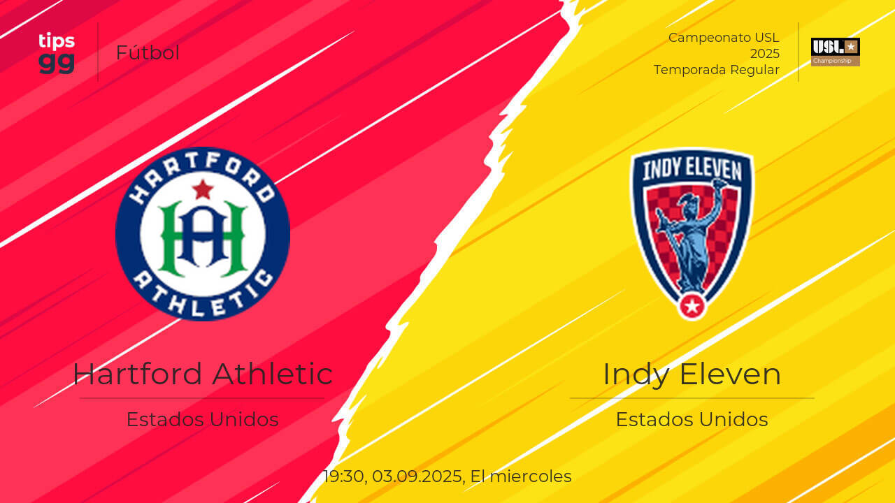 Hartford Athletic vs Indy Eleven Pronóstico el 03.09.2025 | Fútbol ...