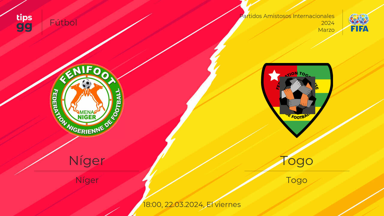 Níger vs Togo Cuotas de apuestas el 22.03.2024 | Fútbol | Tips.GG