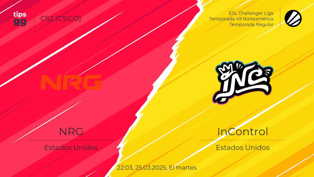 NRG vs InControl el 26.03.2025 en la ESL Challenger Liga Temporada 49 ...