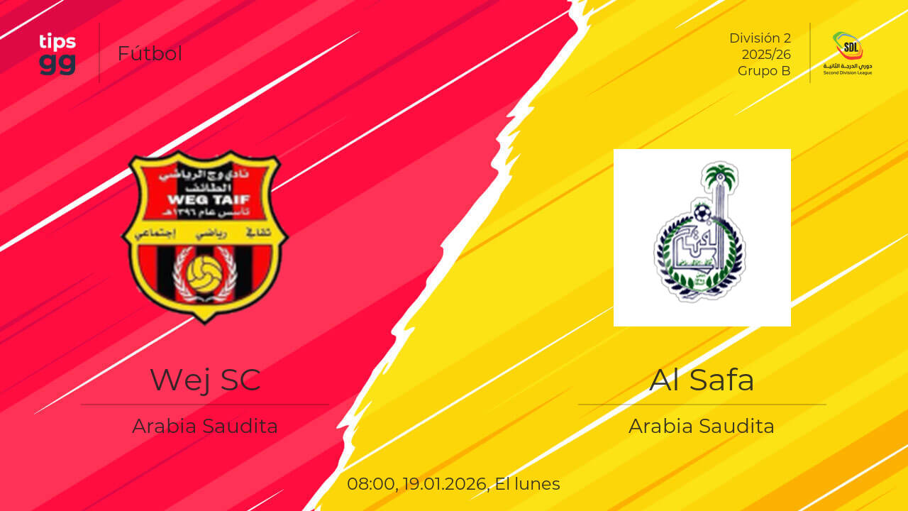 Wej SC – Al Safa marcador en vivo 19.01.2026 - resultados partido de ...