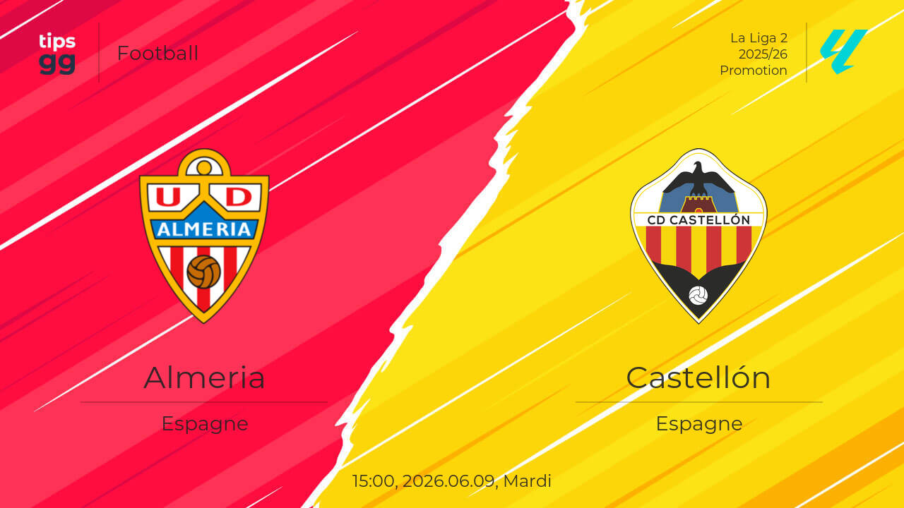 Almeria vs Castellón 2026.06.09 – Cotes de paris sportifs | Football ...