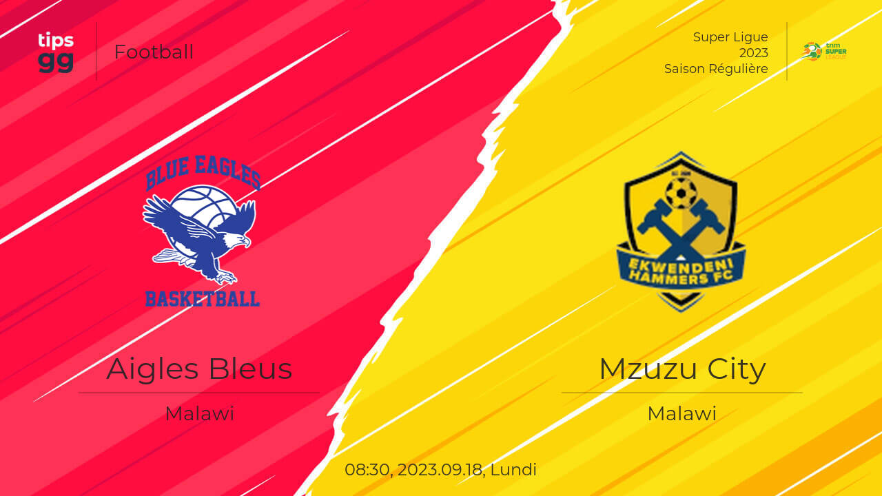 Blue Eagles contre Ekwendeni Hammers le 2023.09.18 à l'Super Ligue 2023 ...