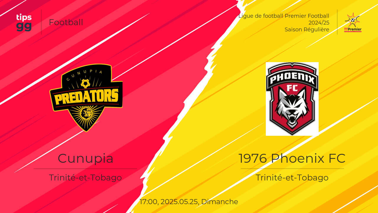 Cunupia vs 1976 Phoenix FC 2025.05.25 – Cotes de paris sportifs ...