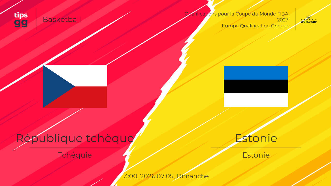 République tchèque contre Estonie le 2026.07.05 à l'Qualifications pour ...