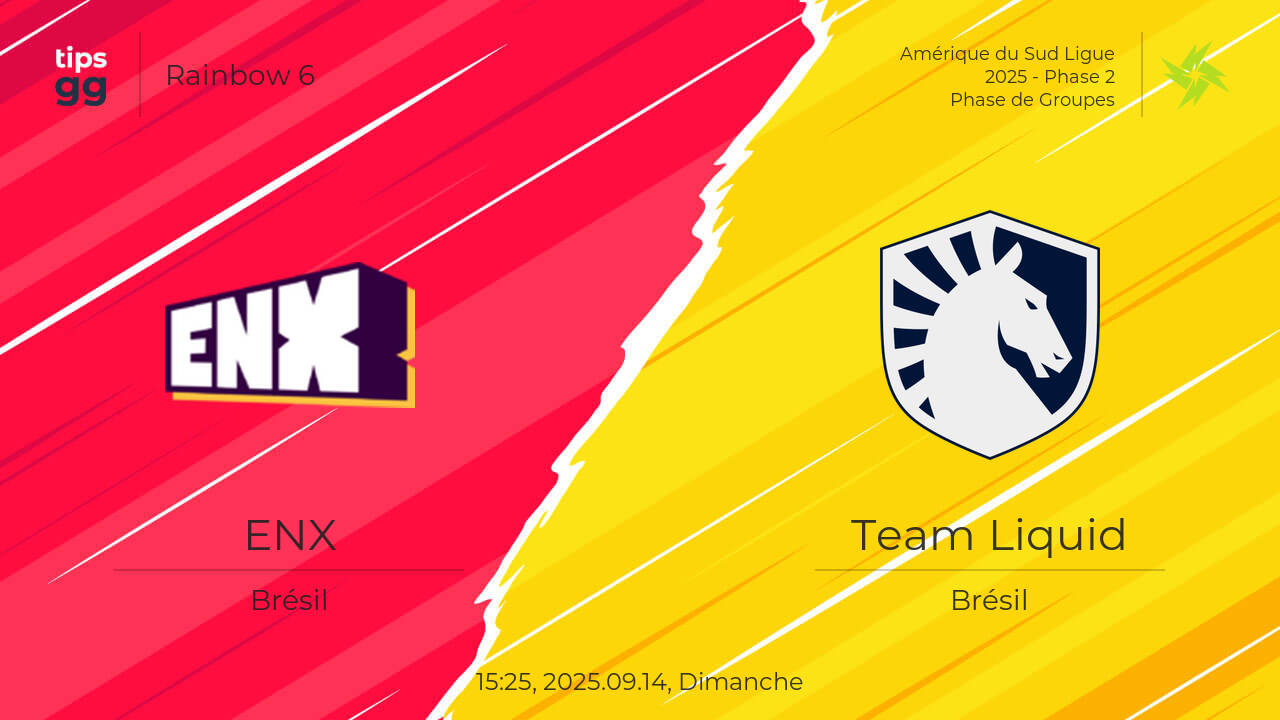 ENX contre Team Liquid le 2025.09.14 à l'Amérique du Sud Ligue 2025 ...