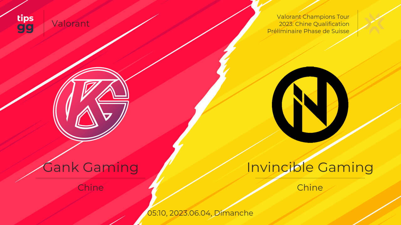 Gank Gaming contre Invincible Gaming le 2023.06.04 à l'Valorant ...