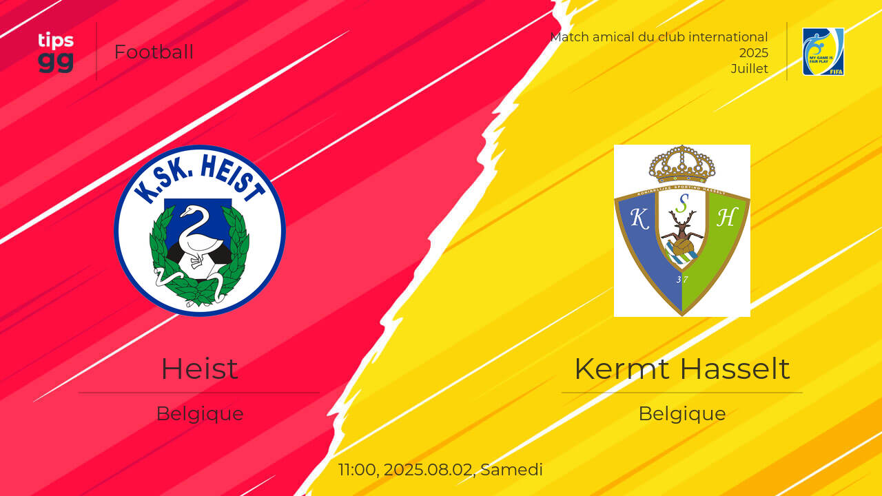 Heist vs Kermt Hasselt 2025.08.02 – Cotes de paris sportifs | Football ...