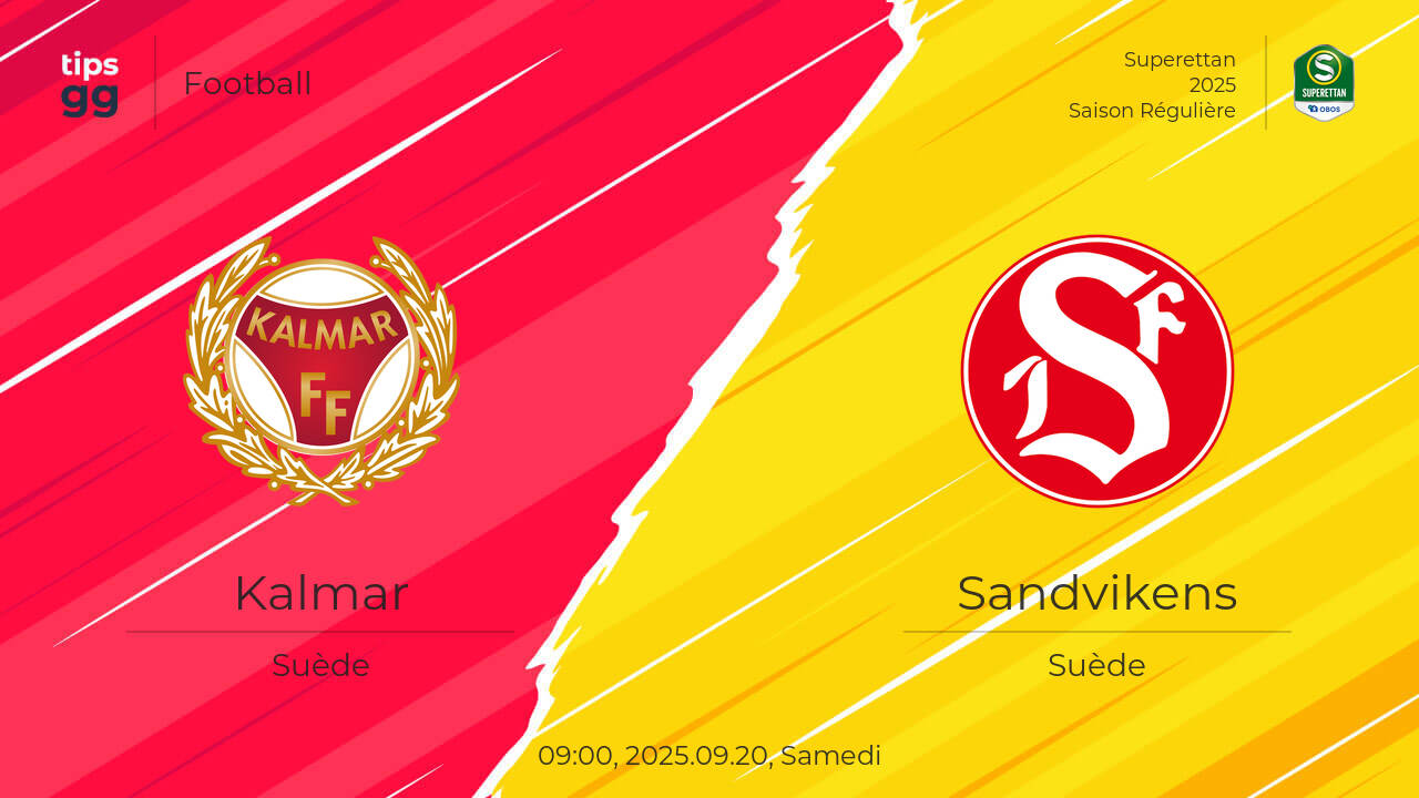 Kalmar vs Sandvikens 2025.09.20 – Prédiction de match | Football | Tips.GG