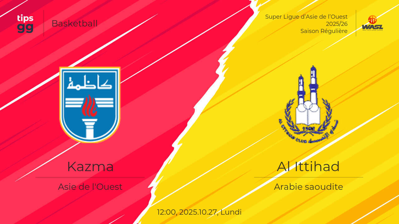 Kazma contre Al Ittihad le 2025.10.27 à l'Super Ligue d’Asie de l’Ouest ...