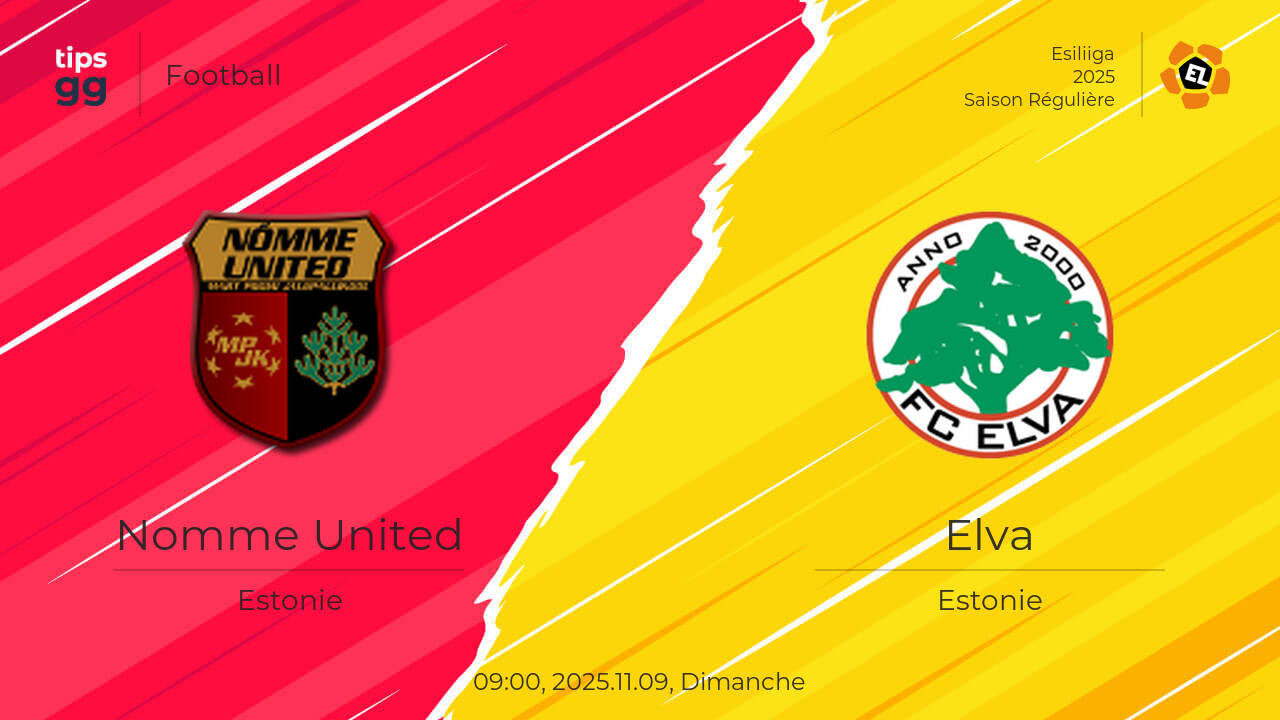 Nomme United – Elva score en direct 2025.11.09 - aujourd'hui résultats ...