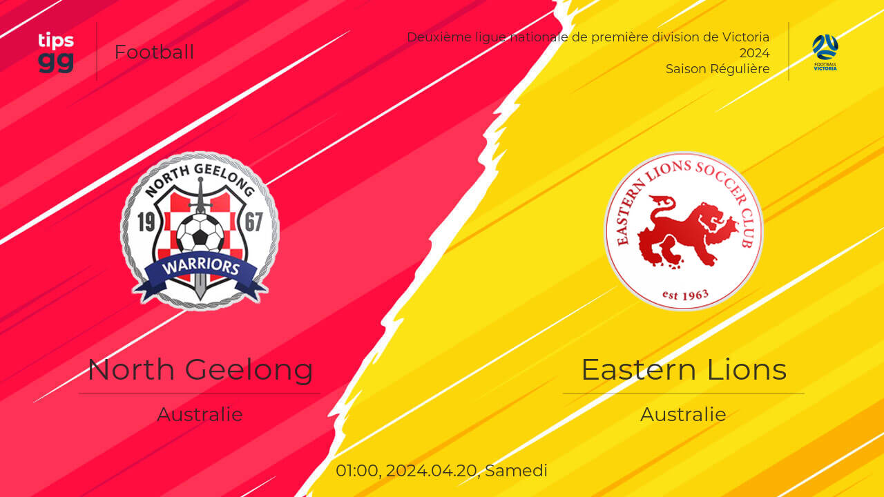 North Geelong Warriors vs Eastern Lions SC 2024.04.19 – Cotes de paris ...