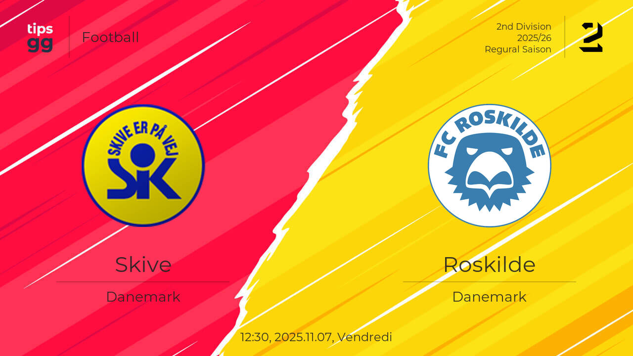 Skive vs Roskilde 2025.11.07 – Prédiction de match | Football | Tips.GG