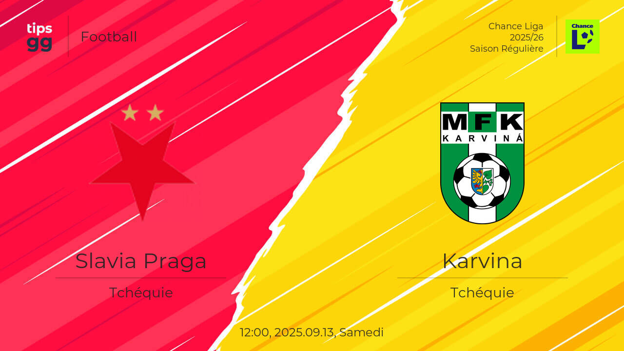 Slavia Praga vs Karvina 2025.09.13 – Prédiction de match | Football ...