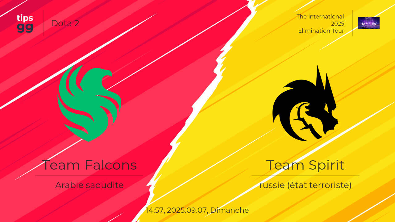 Team Falcons contre Team Spirit le 2025.09.07 à l'The International ...