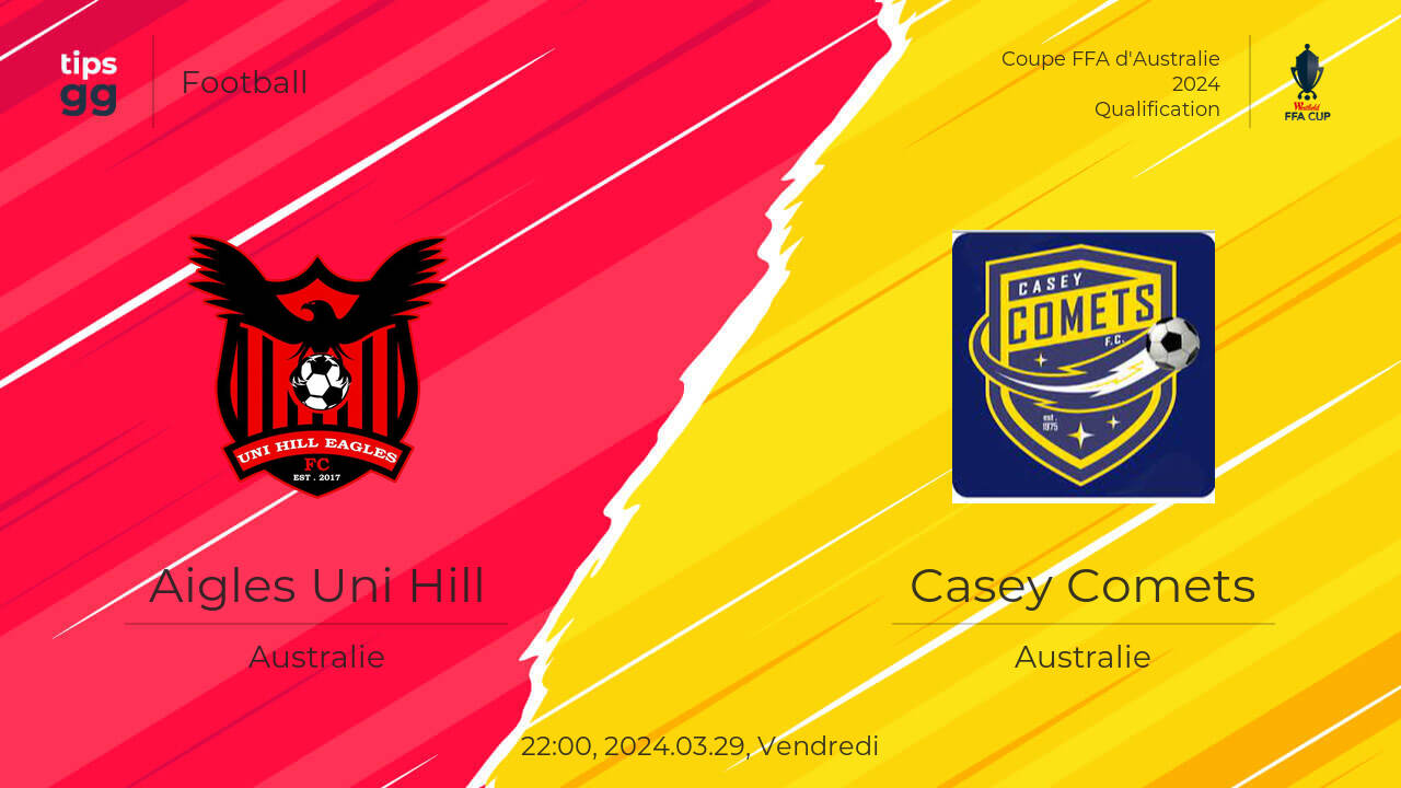 Uni Hill Eagles contre Casey Comets le 2024.03.30 à l'Coupe FFA d ...