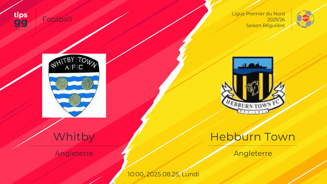 Whitby – Hebburn Town score en direct 2025.08.25 - aujourd'hui ...