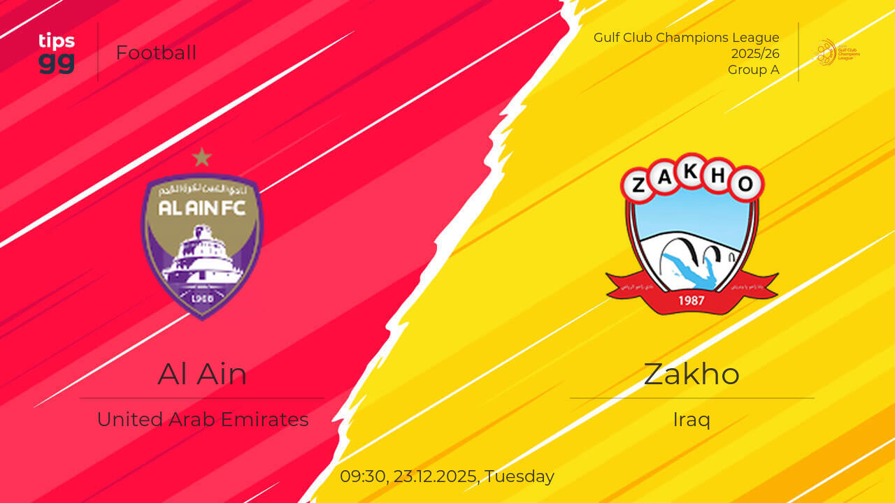 Al Ain vs Zakho Prediction 23.12.2025 | Tips.GG