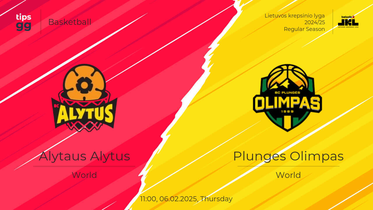 Alytaus Alytus vs Plunges Olimpas 06.02.2025 at Lietuvos krepsinio lyga ...