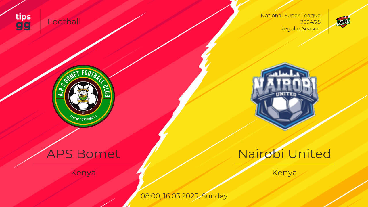 APS Bomet vs Nairobi United 16.03.2025 Match Overview | Tips.GG