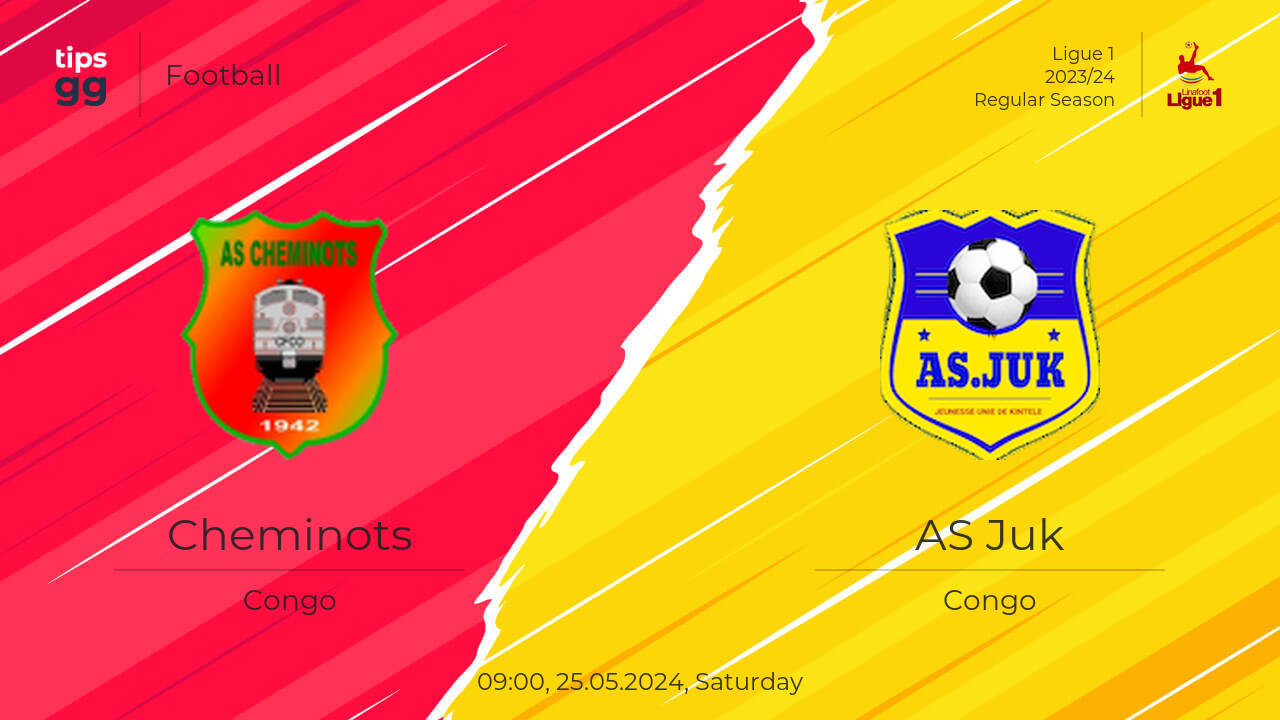 AS Cheminots vs AS Juk Prediction 25.05.2024 | Football | Tips.GG