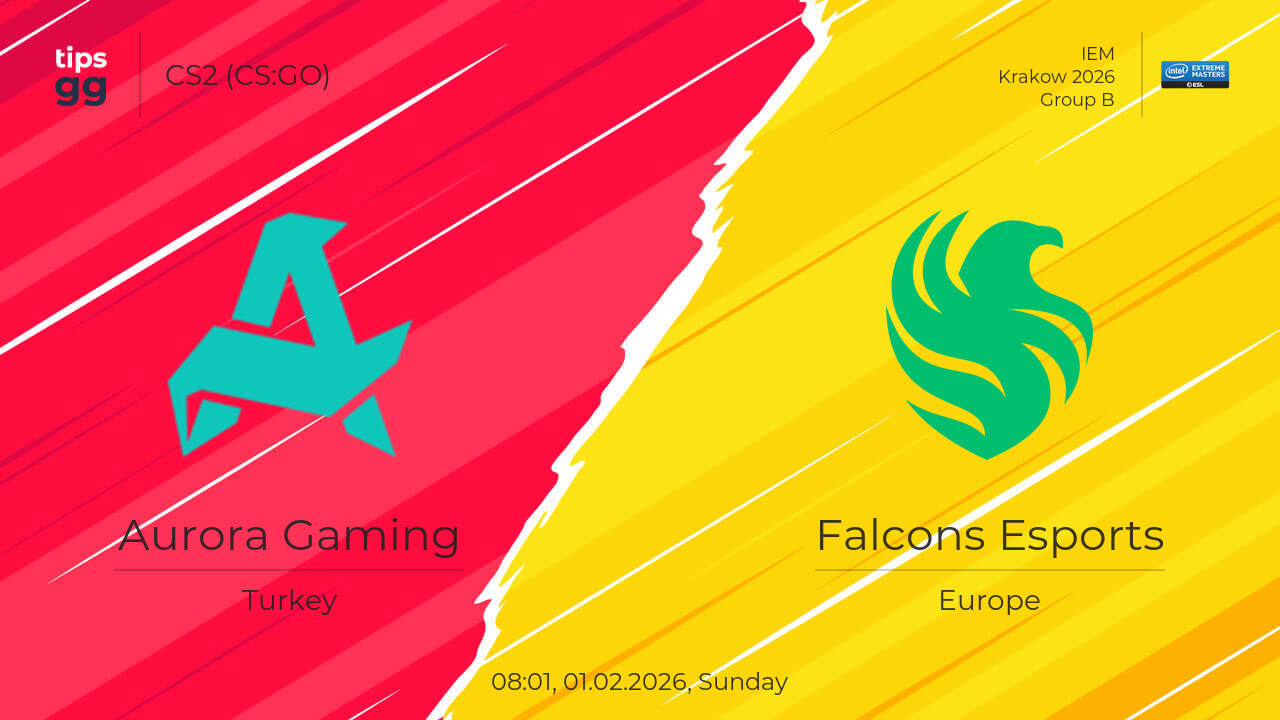 Where to Watch Aurora Gaming vs Falcons Esports 01.02.2026 – Live ...