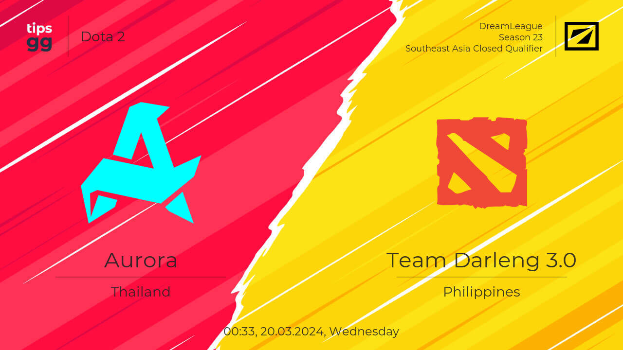 Aurora vs Team Darleng 3.0 20.03.2024 at DreamLeague Season 23 | Dota 2 ...