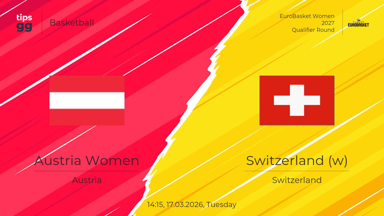 Austria Women vs Switzerland (w) 17.03.2026 at EuroBasket Women 2027 ...